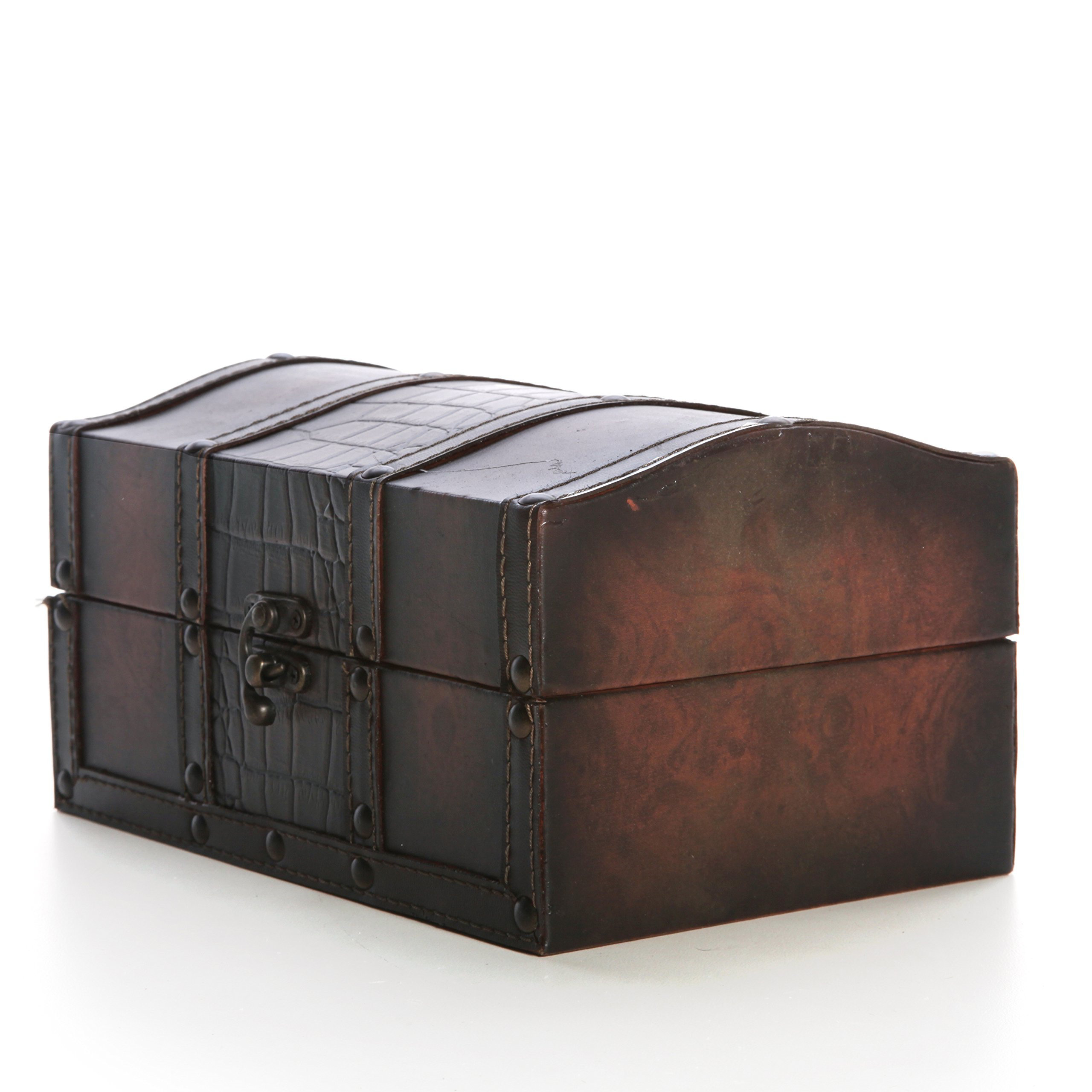 Longshore Tides Decorative Wooden Storage Box with Leather Clasp | Wayfair