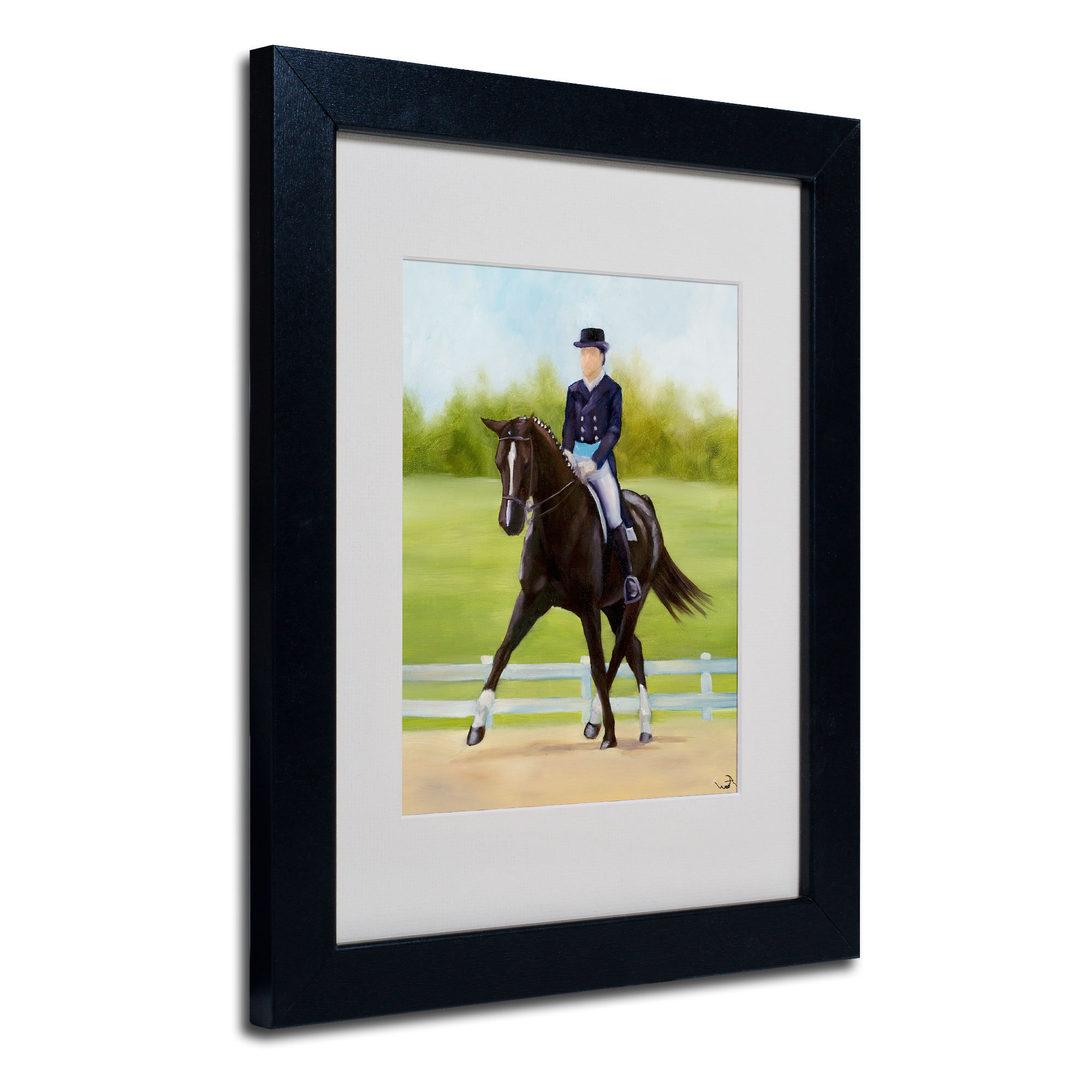 Trademark Fine Art 'Horse of Sport IX' Framed Painting Print on Canvas ...