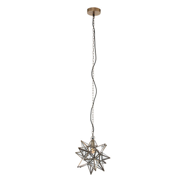 Langley Street Lyra 1 - Light Geometric Star Pendant | Wayfair.co.uk