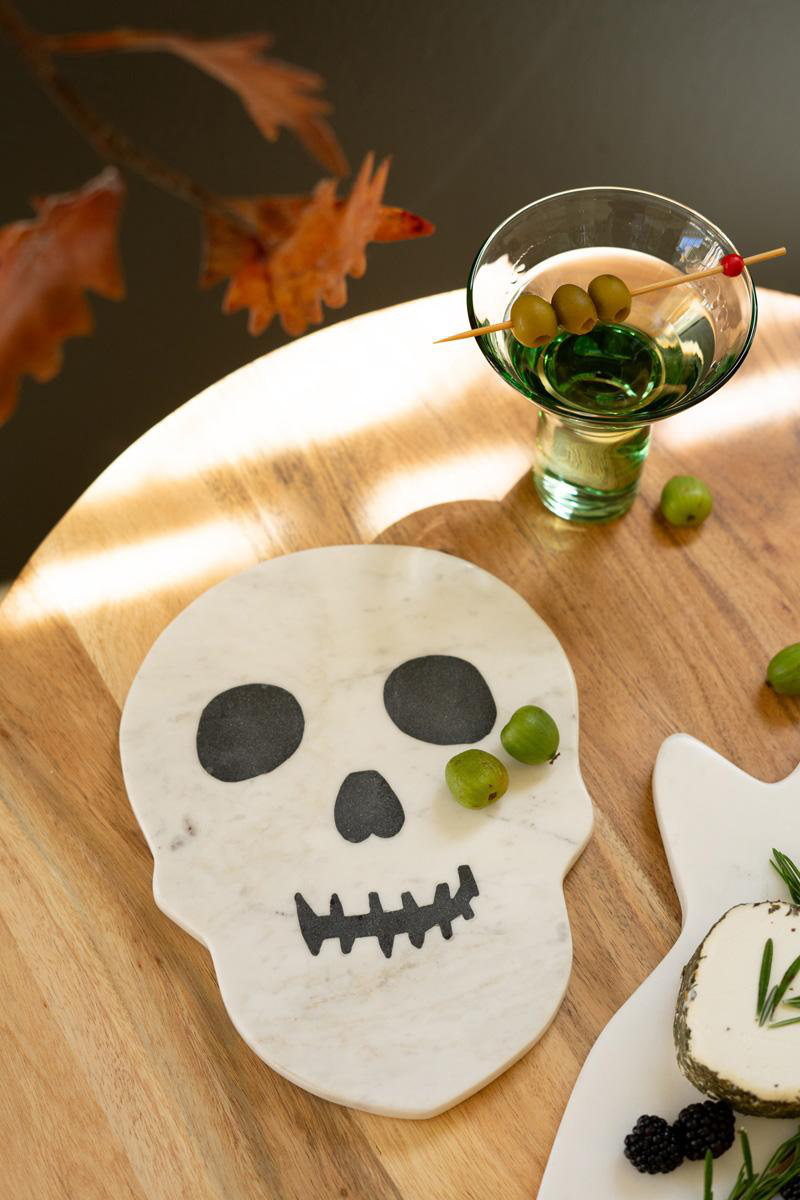 Birch Lane™ SKULL MARBLE CHEESE BOARD | Birch Lane
