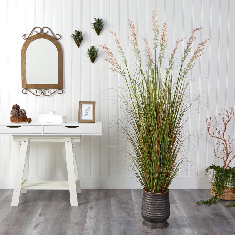 Primrue 72" Artificial Grass in Planter | Wayfair