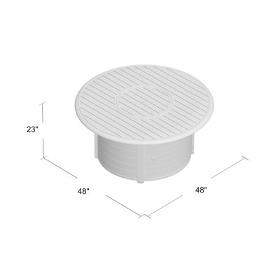 Ebern Designs Speedway Aluminum Propane Fire Pit Table & Reviews | Wayfair