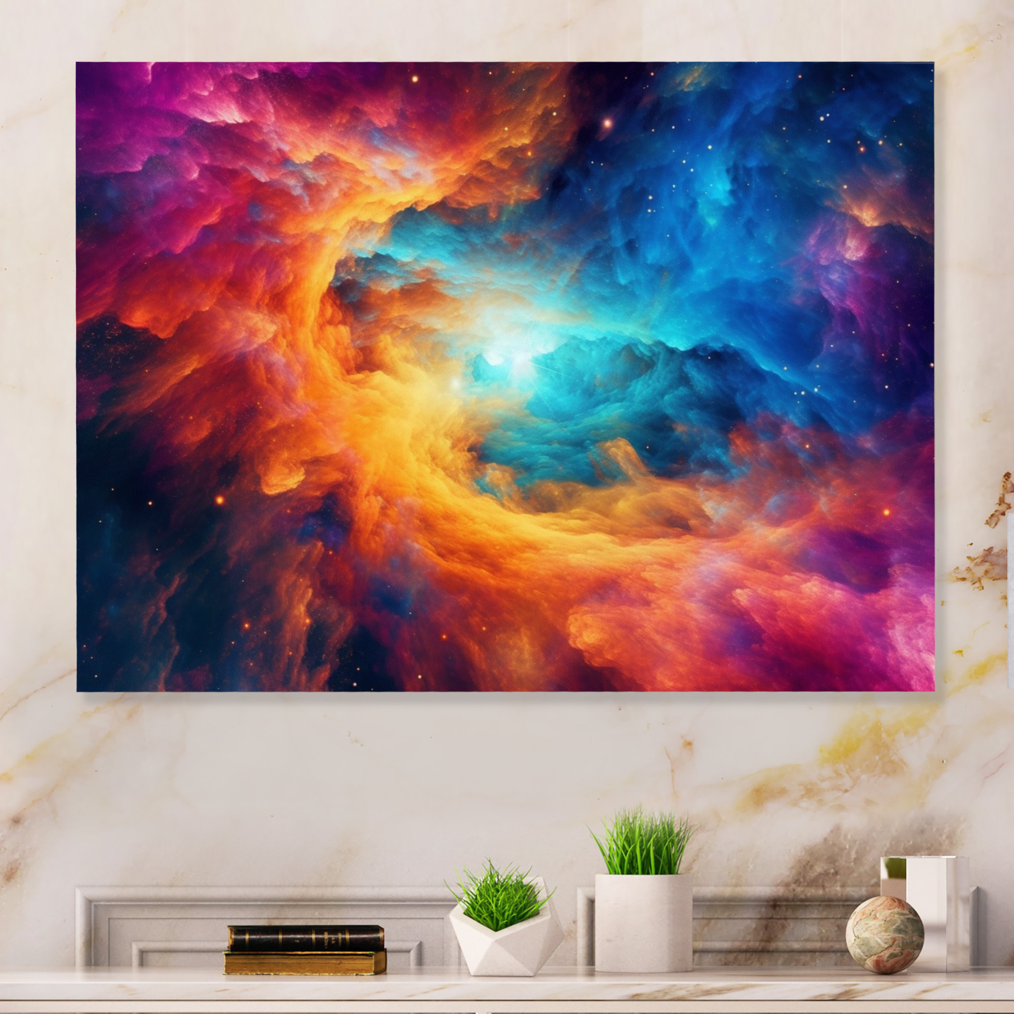 Ivy Bronx Revolution Space III - Space Metal Wall Décor - Wayfair Canada