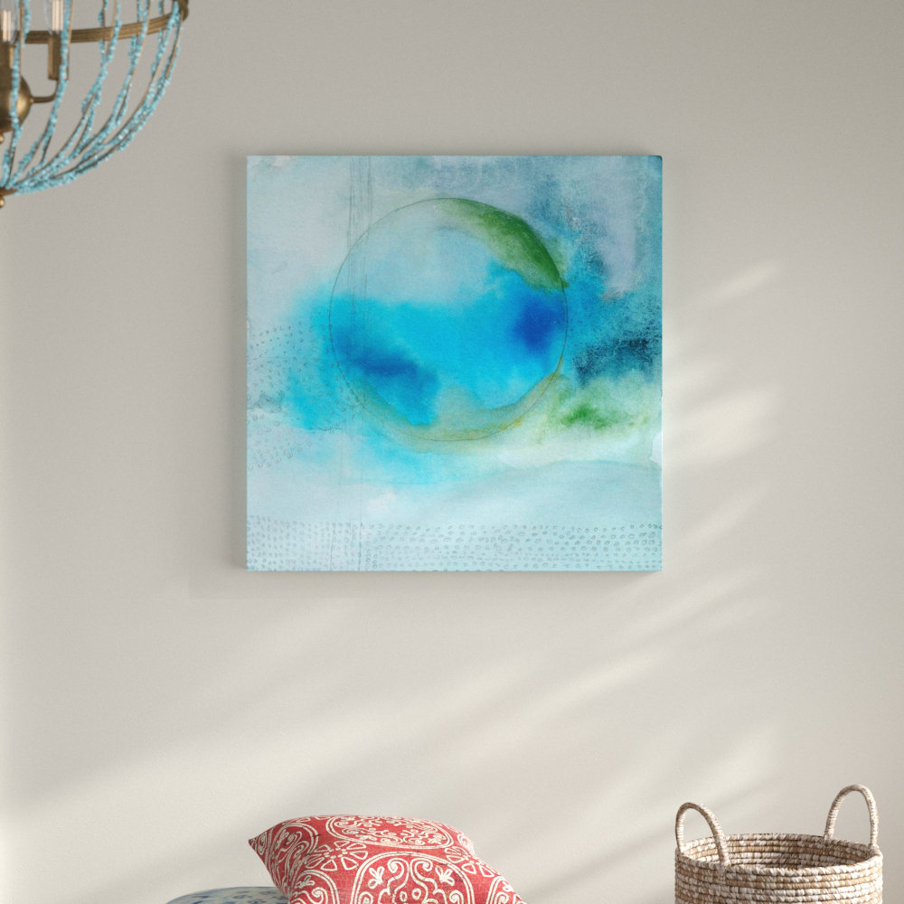 Latitude Run® 'Aqua Sphere' Graphic Art Print on Wrapped Canvas ...