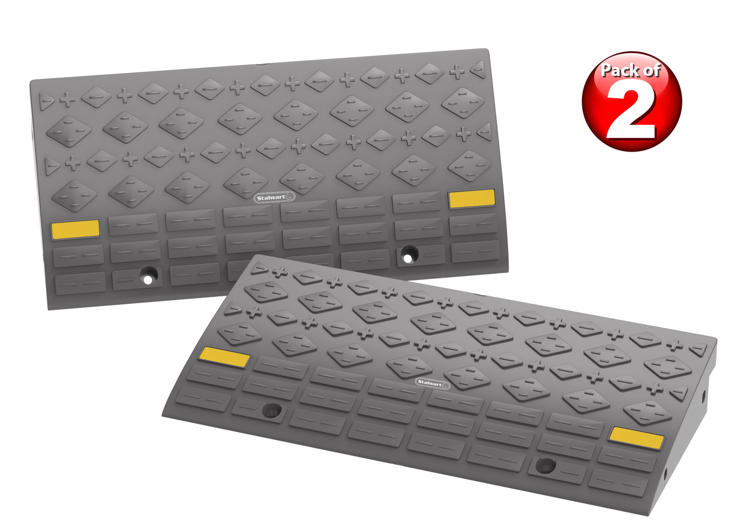 Stalwart Curb Ramps for Cars, Trucks, RVs, ATVs, Motorcycles, Hand ...