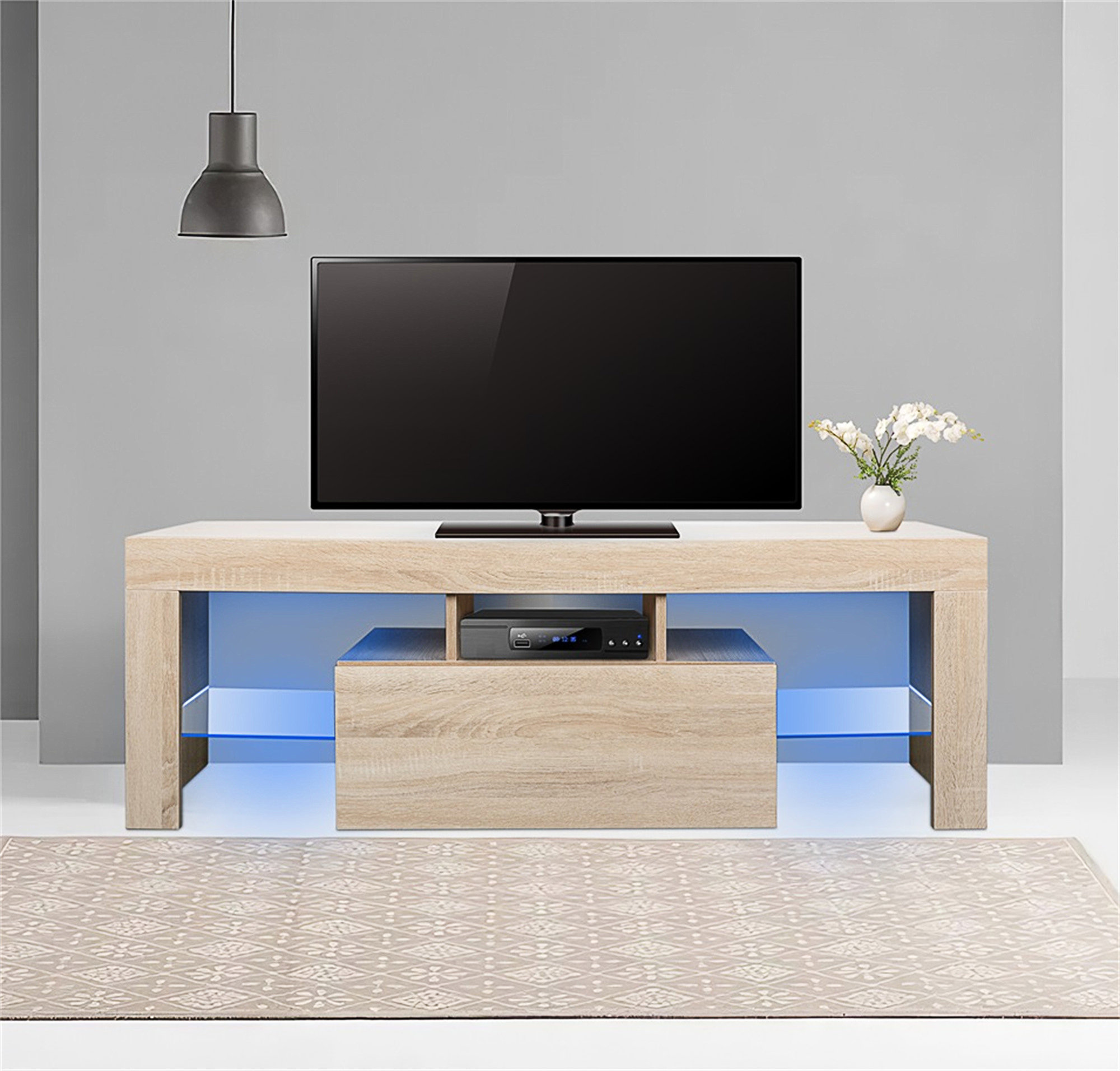 Orren Ellis Modern Tv Cabinet, Media Console Table, Entertainment ...
