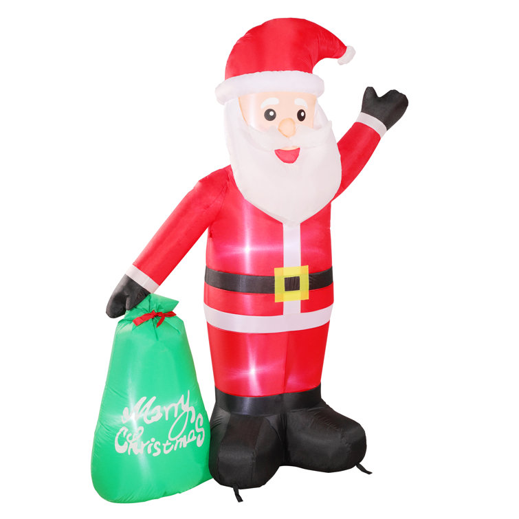 The Holiday Aisle® Santa Clause Inflatable | Wayfair