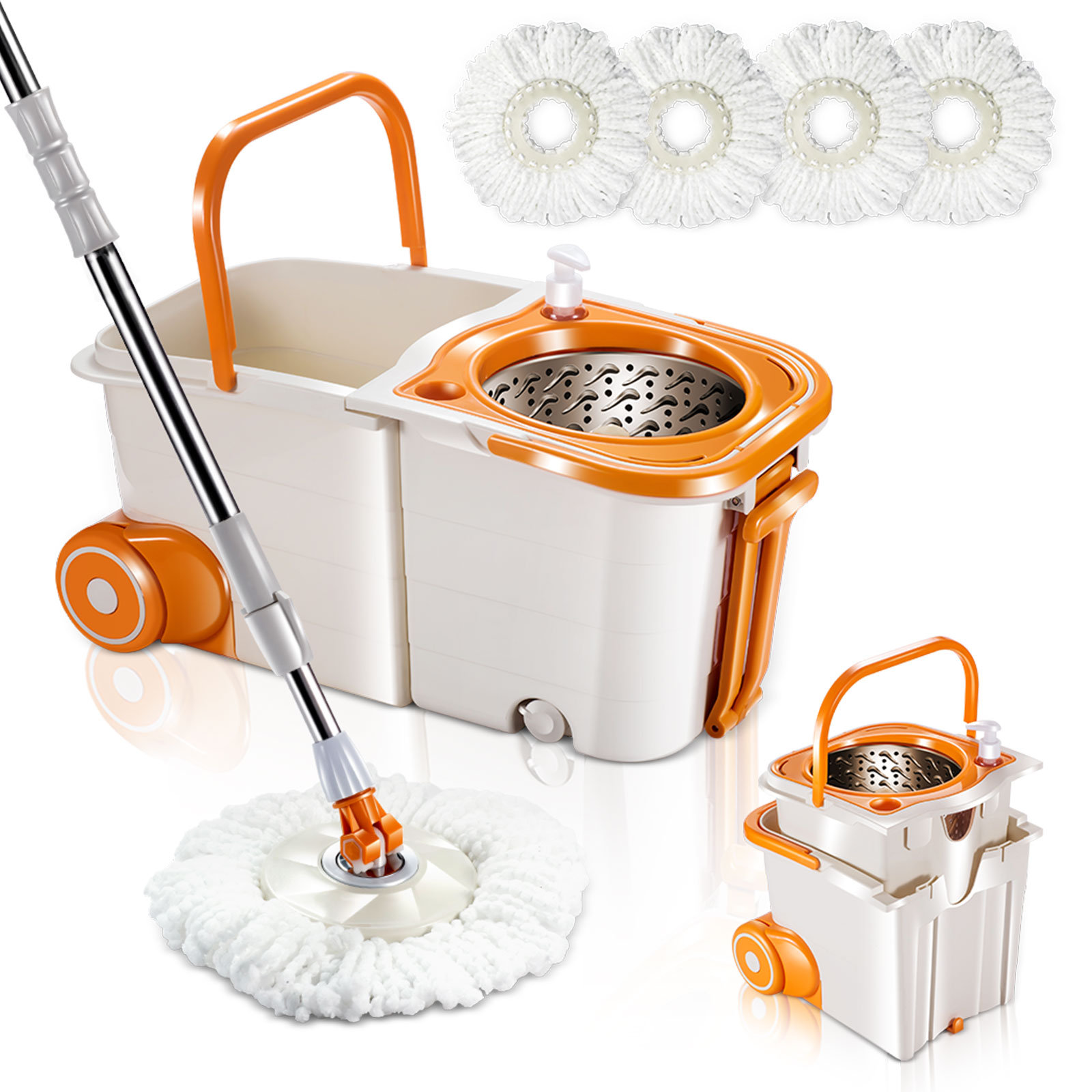 MASTHOME 360 degrees Swivel Retractable Mop & Reviews | Wayfair