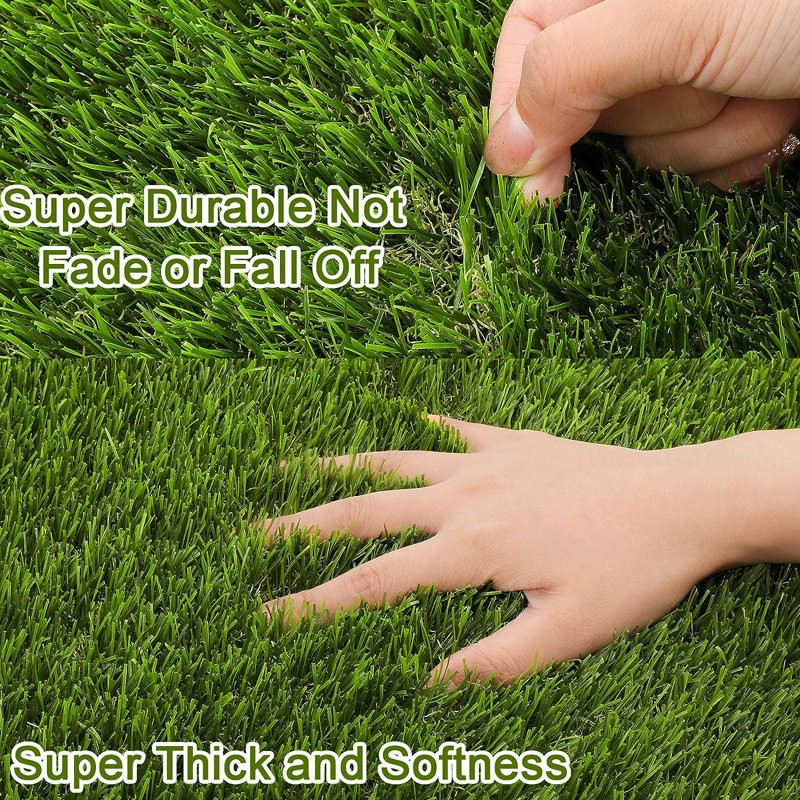 SHACOS Artificial Grass Turf Rugs and Rolls & Reviews | Wayfair