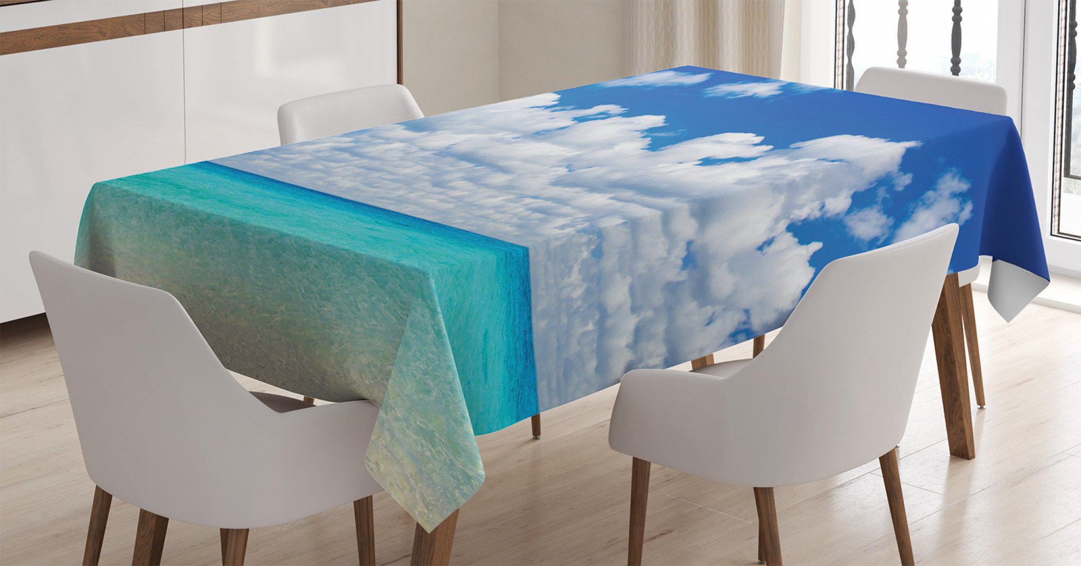 East Urban Home Ocean Tablecloth, Paradise Beach Tropical Hawaiian ...