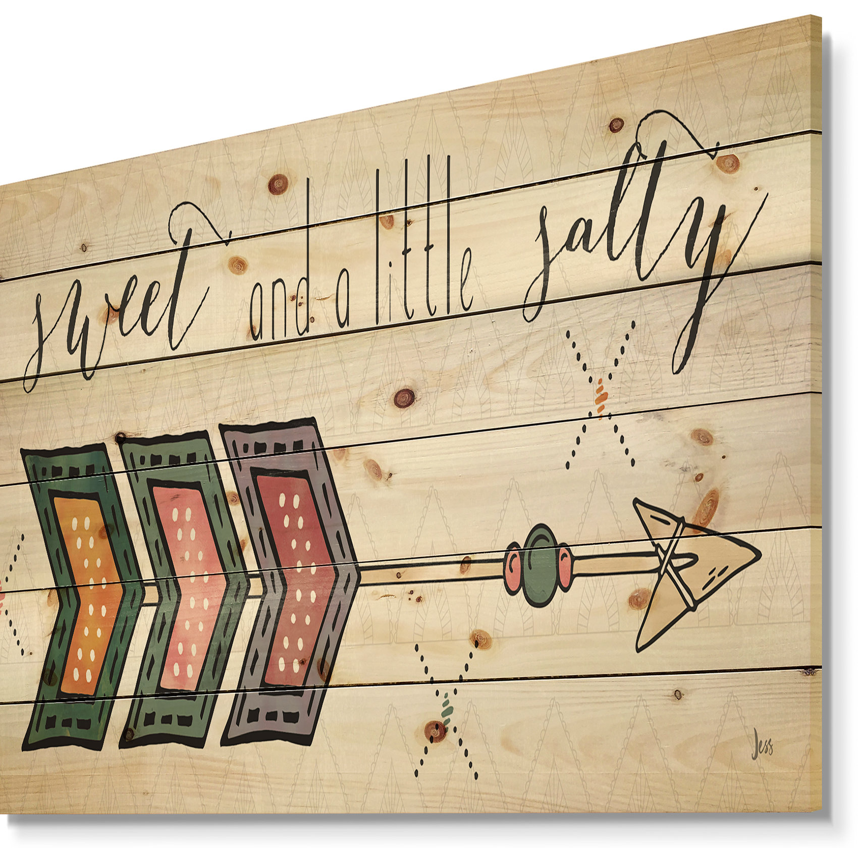 East Urban Home Sweet and a Little Guilty Boho Arrow II - Bohemian and ...