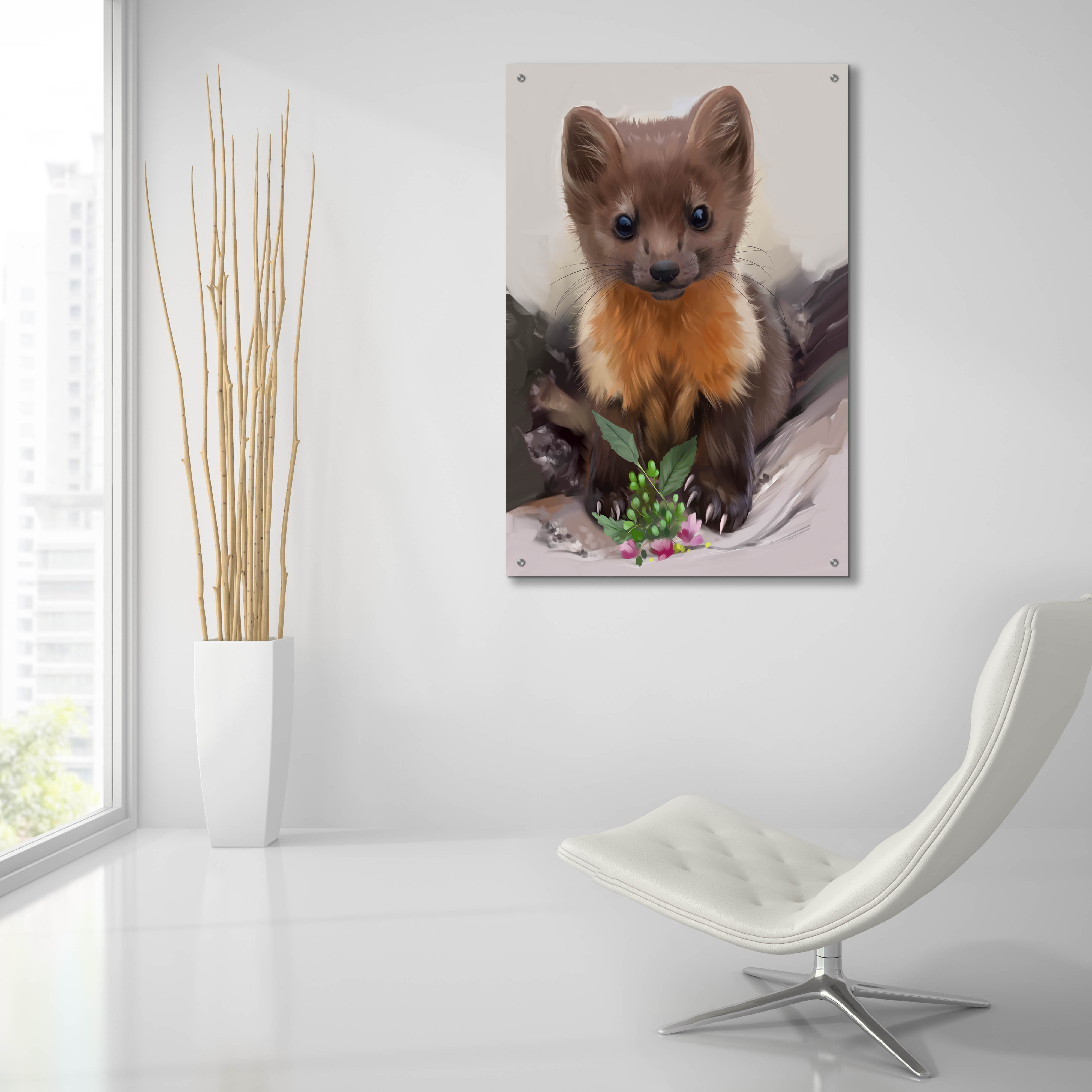 Millwood Pines 'Fluffy Little Sable' by Kajenna Art Acrylic Glass Wall ...