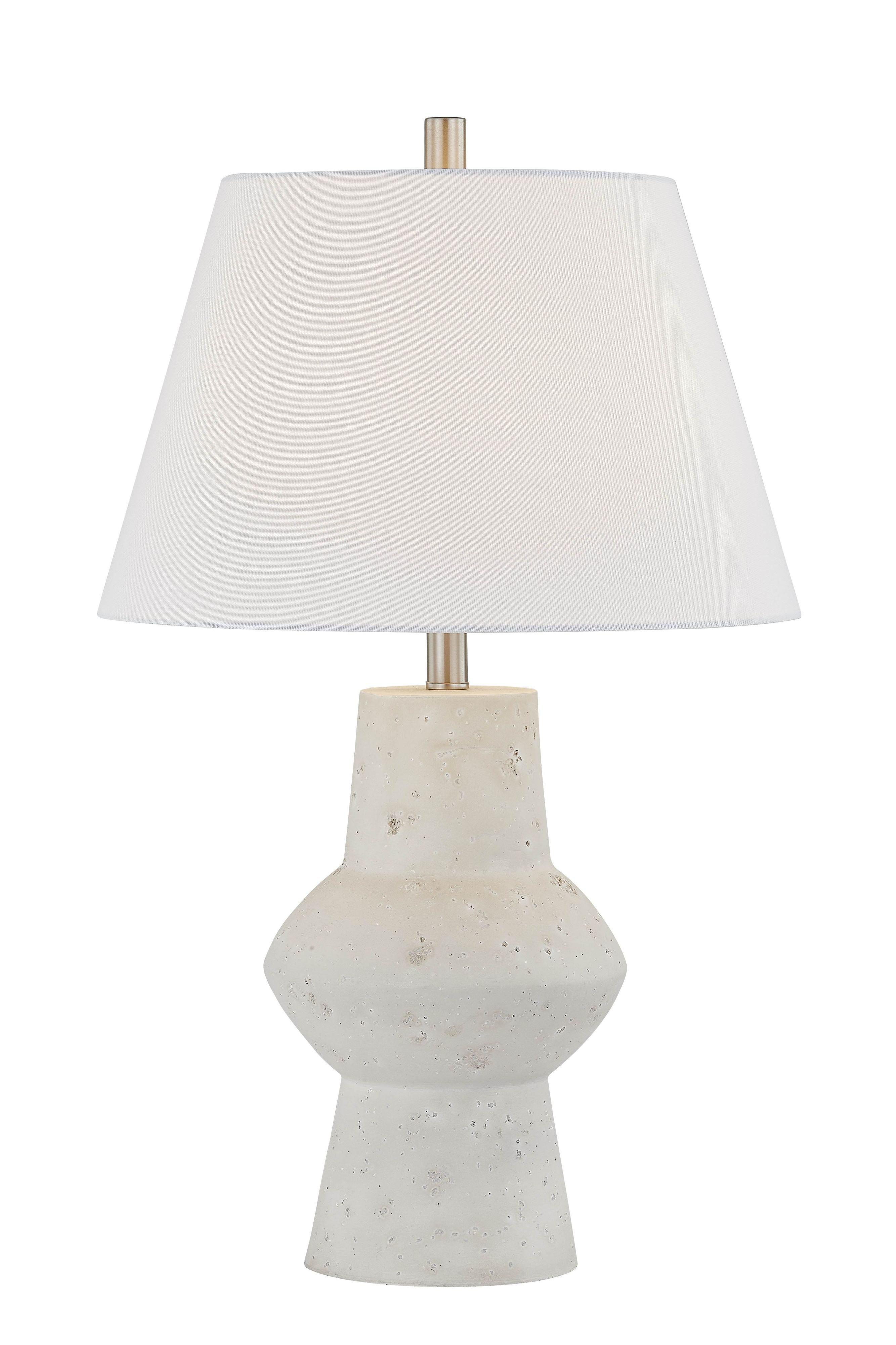 Lark Manor™ Penn 28" Table Lamp with Linen Shade, Off-White | Wayfair