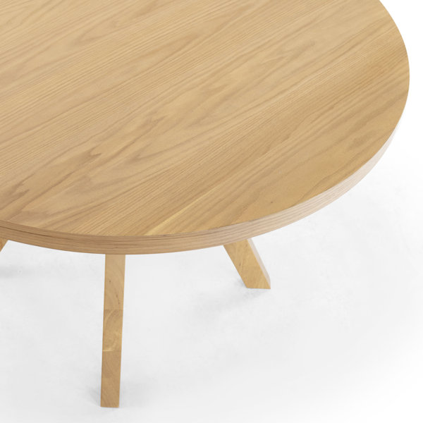 SafaviehCouture Round Solid Wood Base Dining Table & Reviews | Wayfair