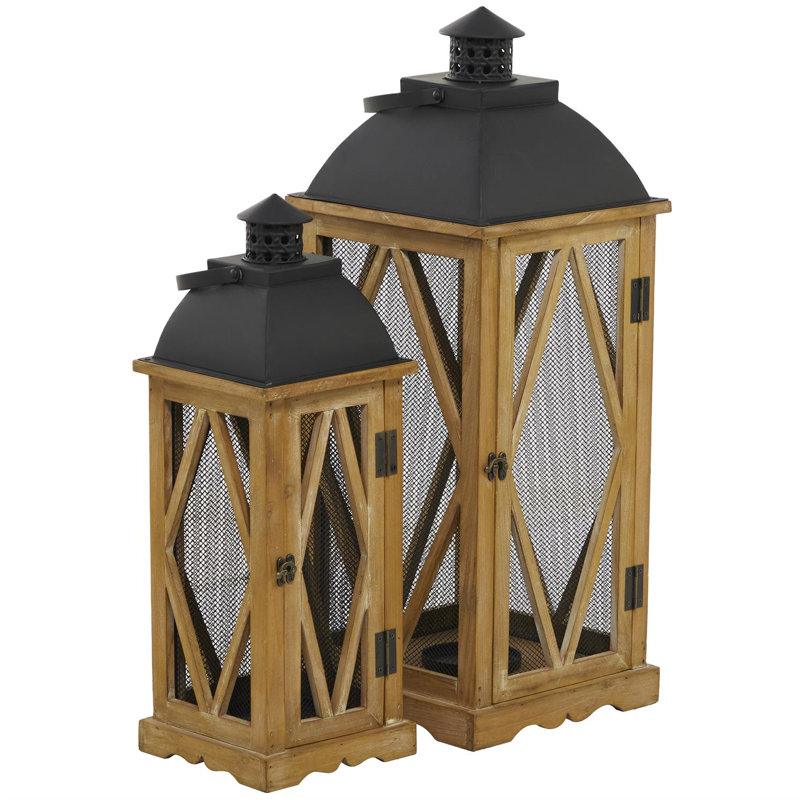 Breakwater Bay Babbin Decorative Lanterns 2-Piece Set | Wayfair