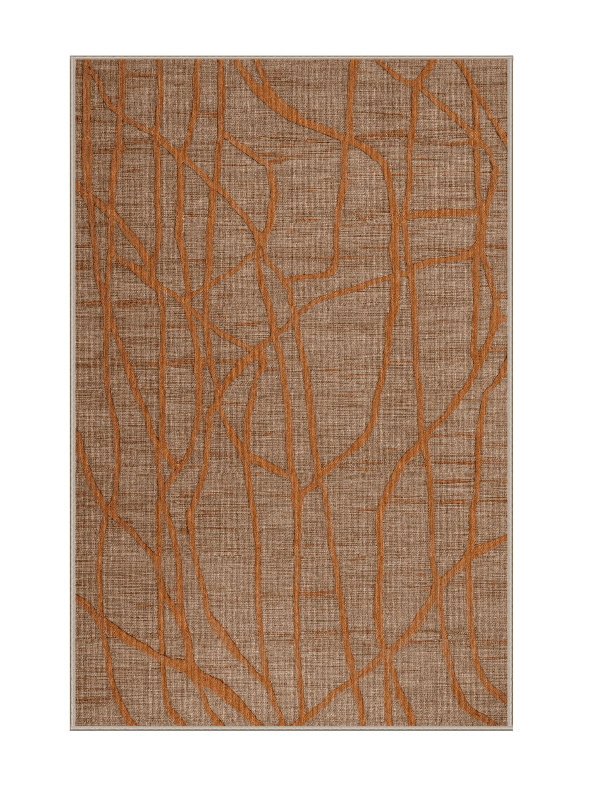 Hokku Designs Machine Washable Abstract Beige Area Rug | Wayfair