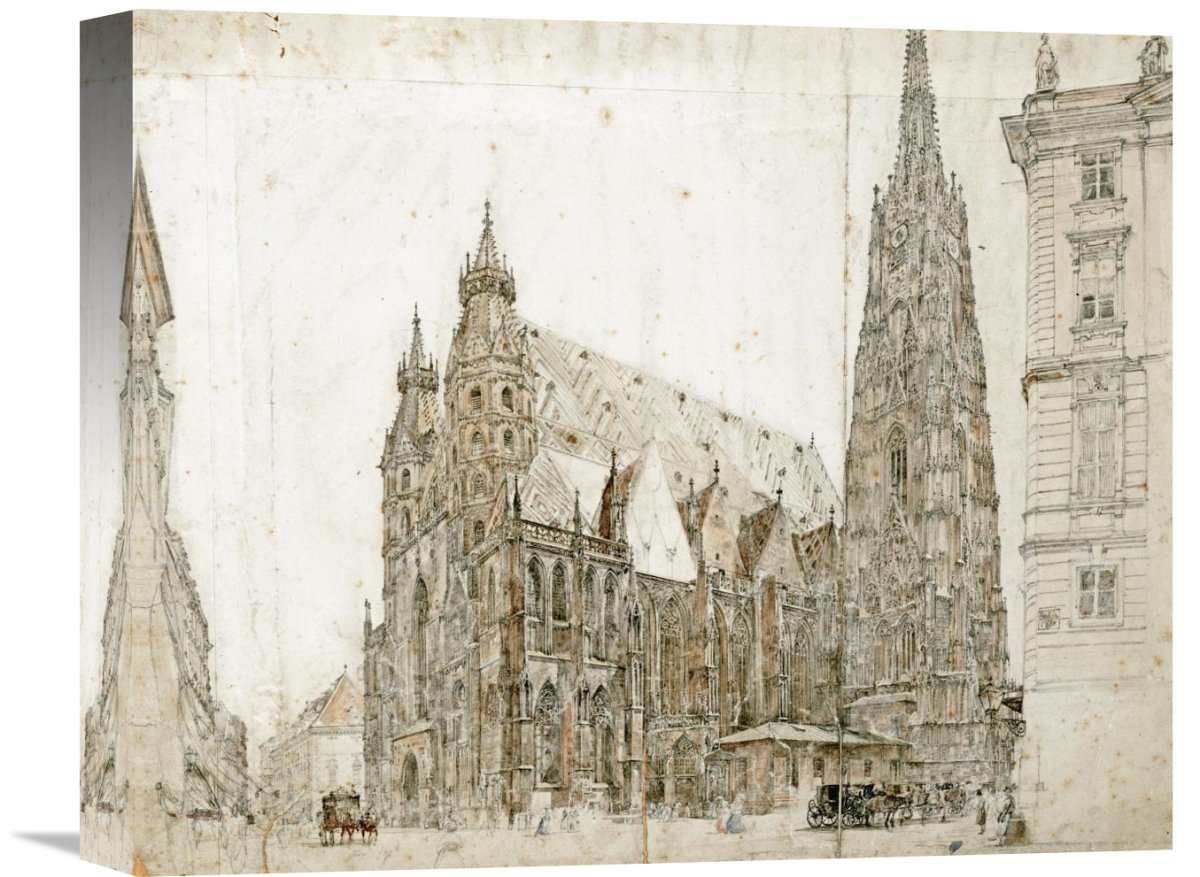 Global Gallery 'St Stephen's Cathedral, Vienna' by Rudolf Von Alt ...