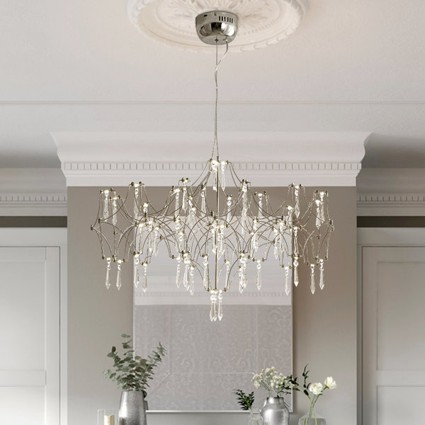 House of Hampton® Cheadle Led Crystal Firefly Starry Luster Chandelier ...