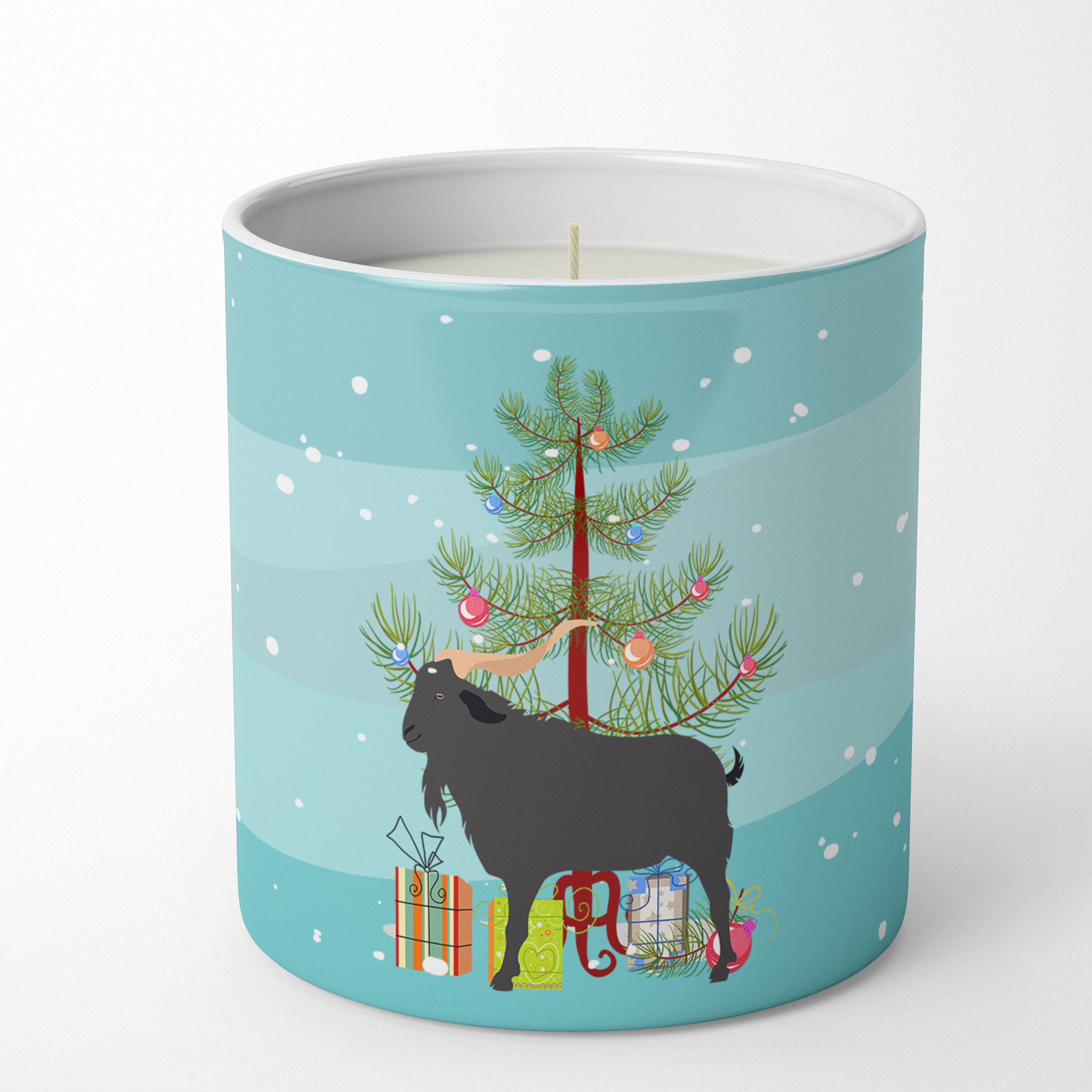 The Holiday Aisle® Verata Goat Christmas Jar Candle | Wayfair