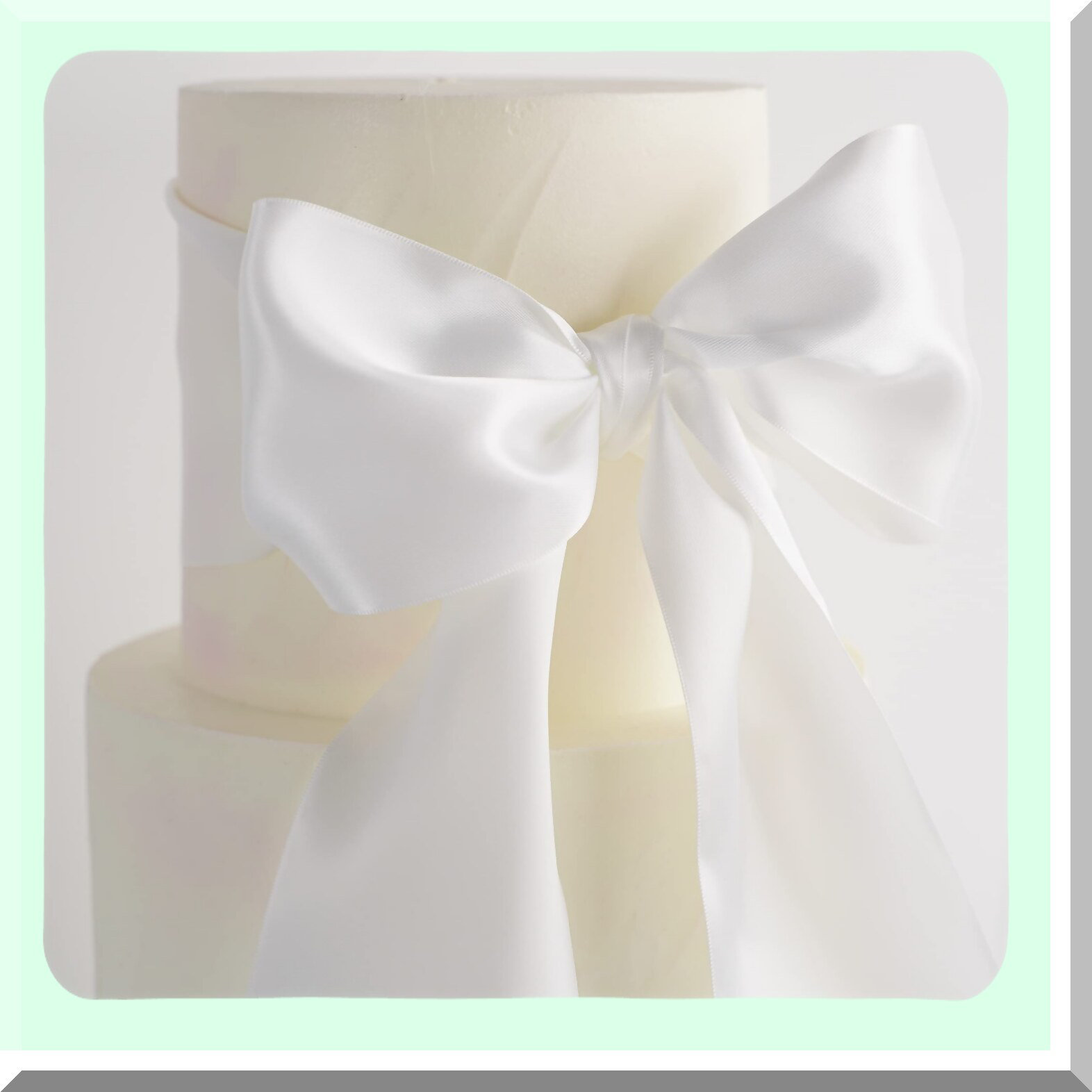 MODAIO 4-Inch Wide Double-Faced Ribbon for Wedding and Party Decor ...