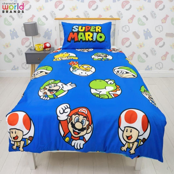 Character World Nintendo Duvet Cover Set with Pillowcases | Wayfair.co.uk