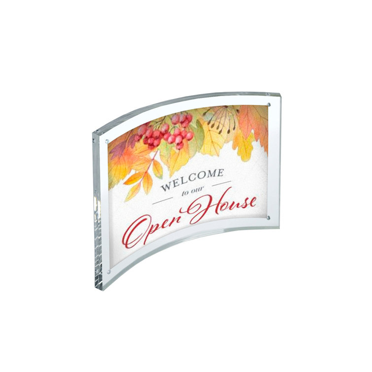 Azar Displays Premium Curved Sign Holder - Wayfair Canada