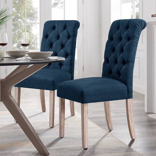 Blue Fabric Kitchen & Dining Chairs You'll Love | Wayfair