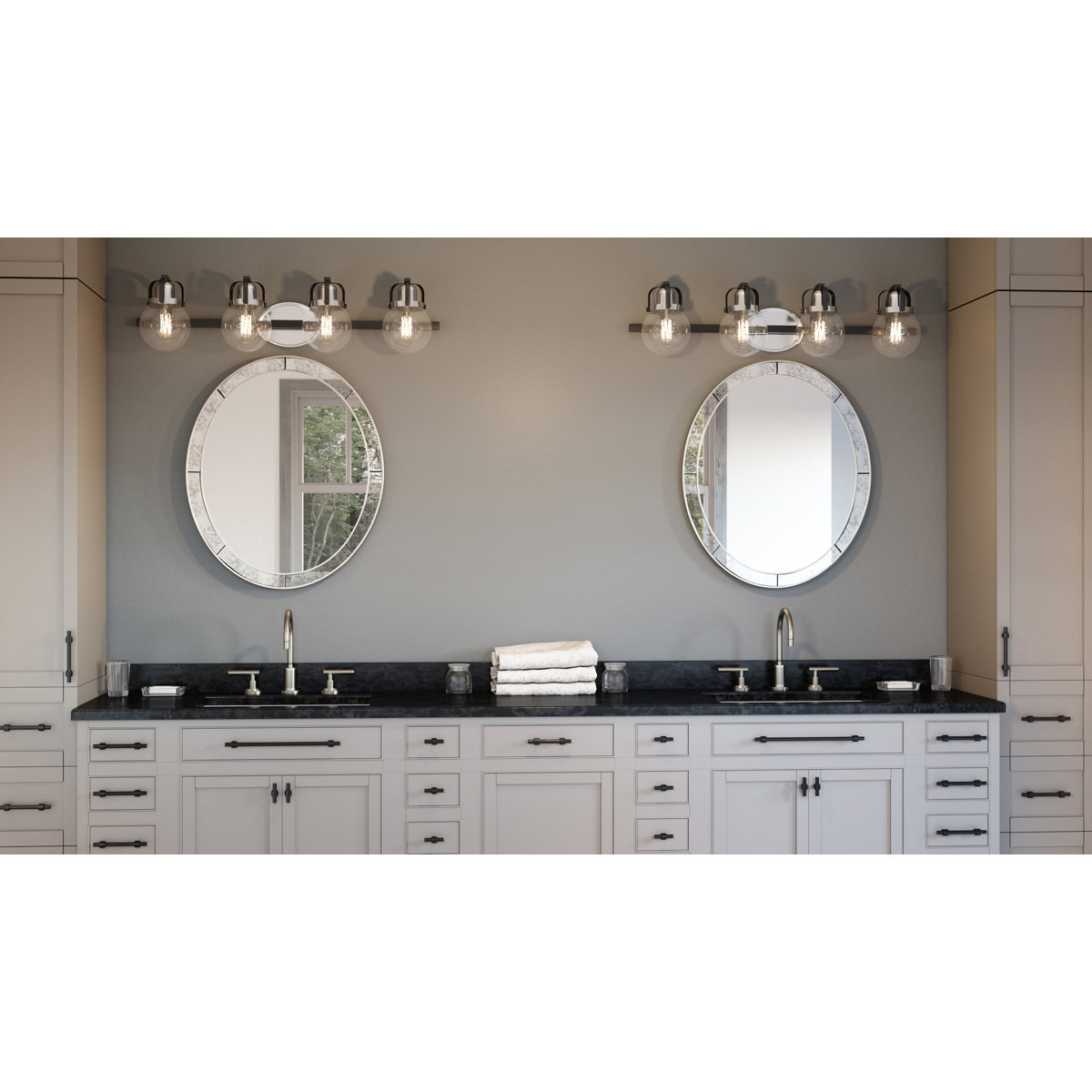 Breakwater Bay Dickert Dimmable Earth Black Vanity Light & Reviews ...