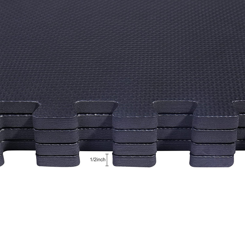 Balancefrom Fitness 144 Sq Ft Interlocking EVA Foam Exercise Mat Tiles ...