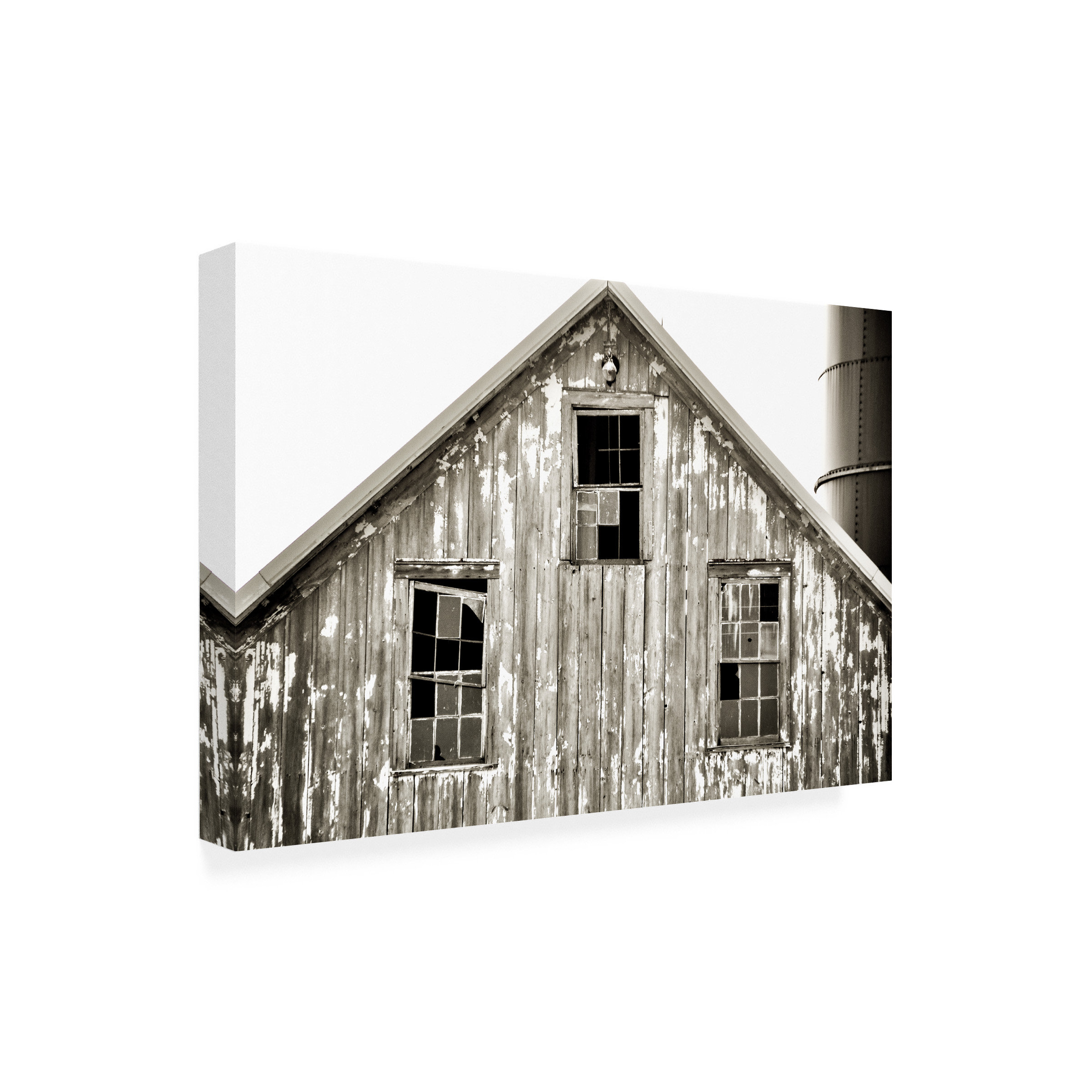 Winston Porter Triangle Barn by Blue Palomino - Wrapped Canvas ...
