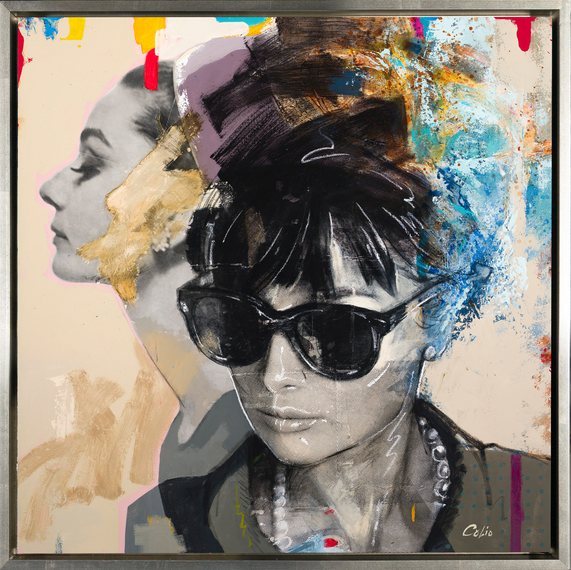 RFA Decor Hepburn Double Portrait by Colio - Floater Frame Graphic Art ...