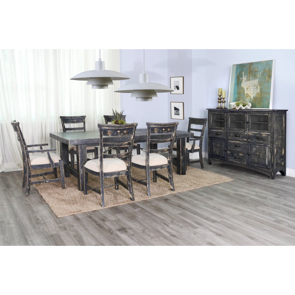 Loon Peak® Eyon 7 - Piece Extendable Solid Wood Dining Set & Reviews ...