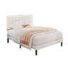 Wade Logan® Berdean Button Tufted Platform Bed Frame with LED Lights ...