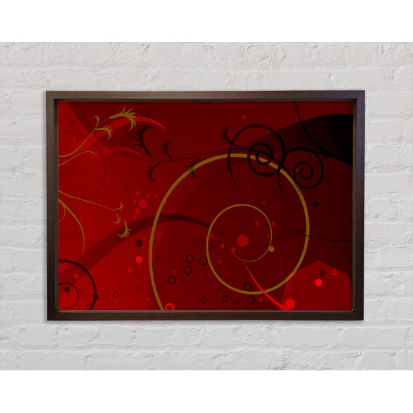 Bright Star Maroon Galore - Single Picture Frame Print on Canvas ...