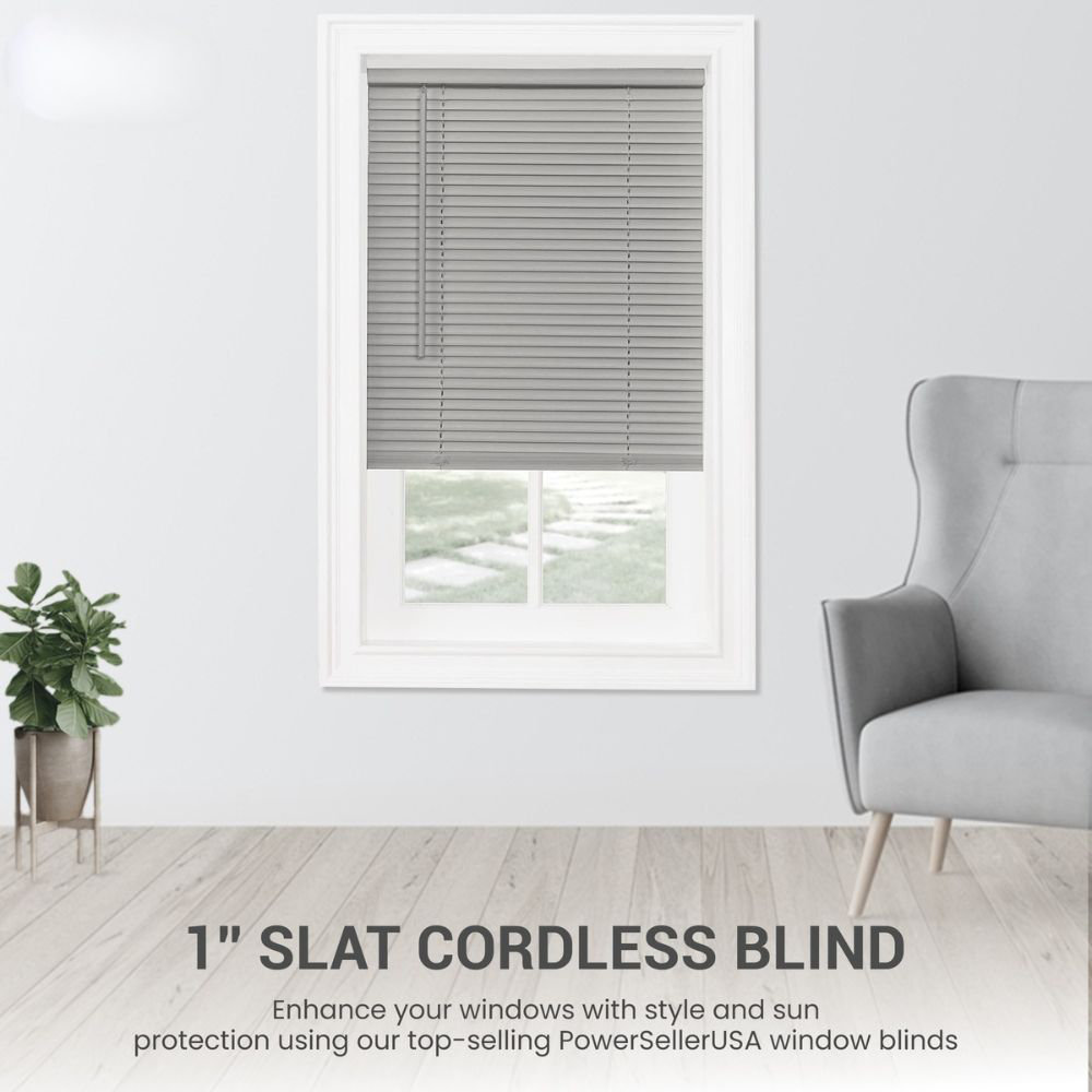 Symple Stuff Cordless Window Blinds, Privacy & Light Filtering 1" Slats ...