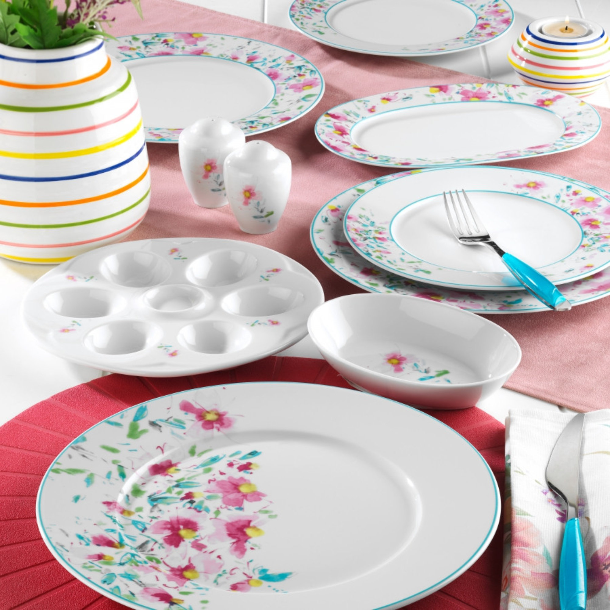 East Urban Home 35 Piece Dinnerware Set, Service for 6 | Wayfair
