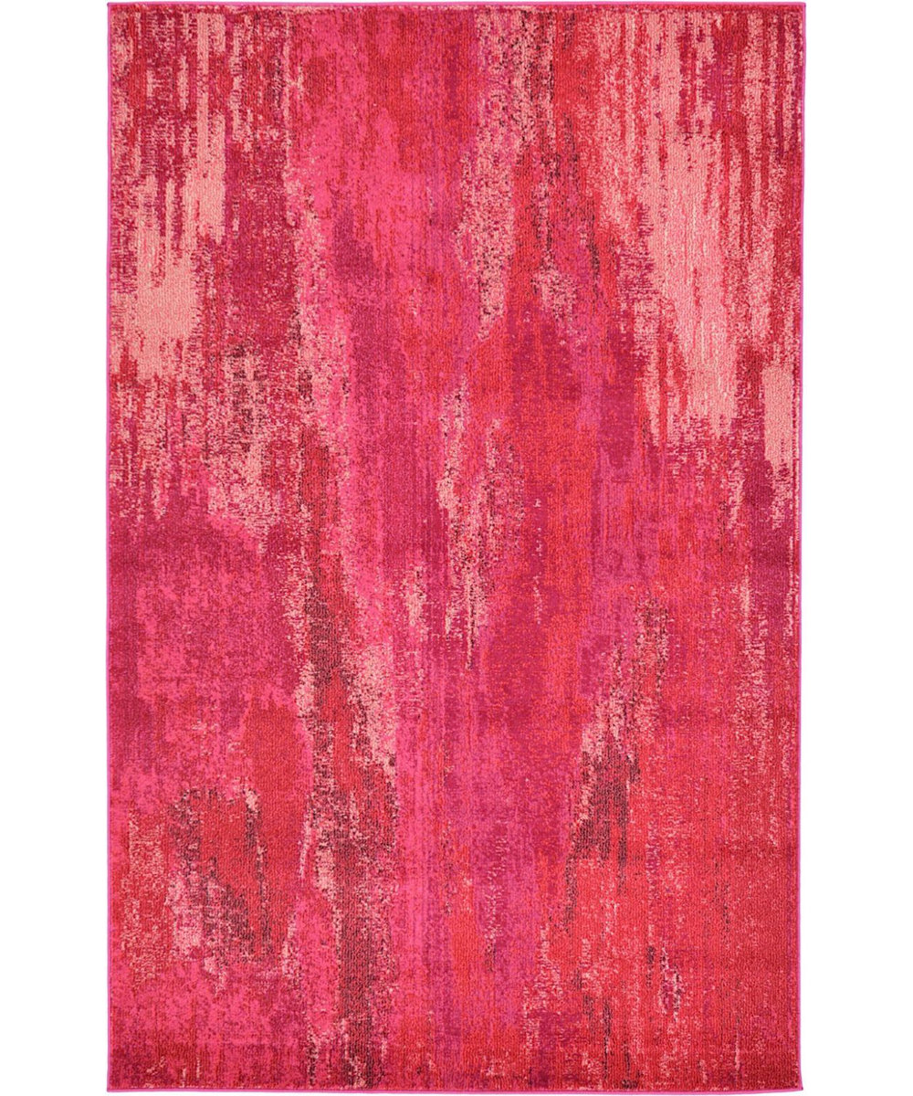 RugPal Meadow Geometric Magenta Area Rug | Wayfair
