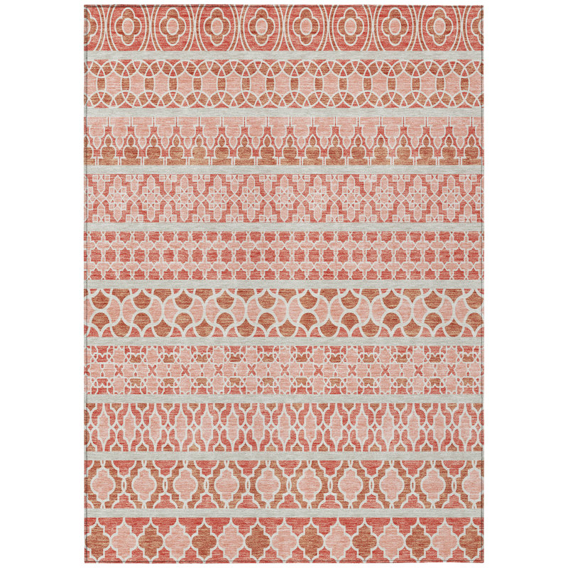 HomeRoots Rectangle Machine Woven Area Rug | Wayfair