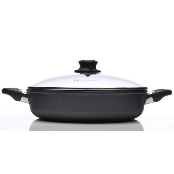 Swiss Diamond Non Stick Aluminum Saute Pan with Lid | Perigold
