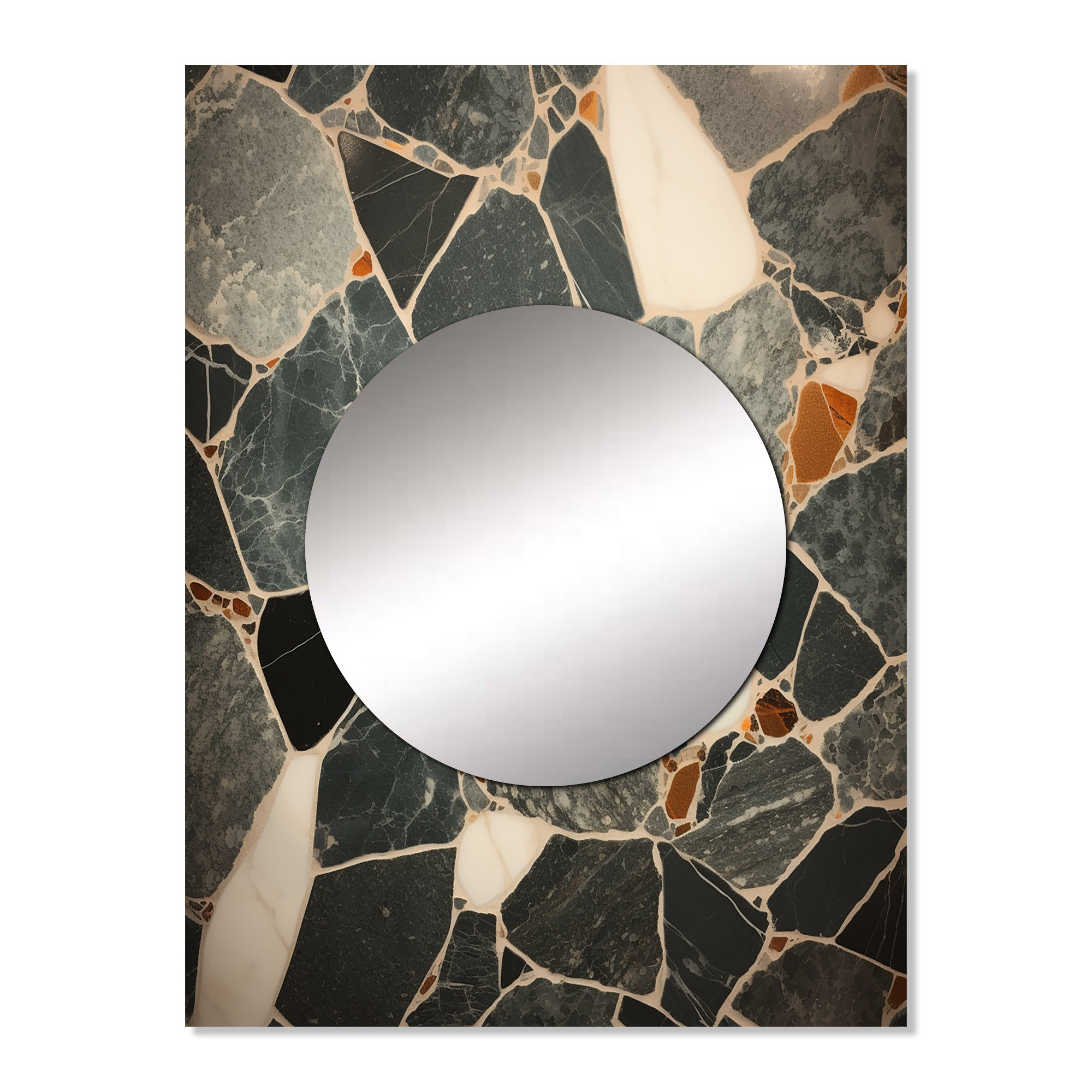 East Urban Home Radeen Grey Abstract harmony in tiles I - Tile Wall ...