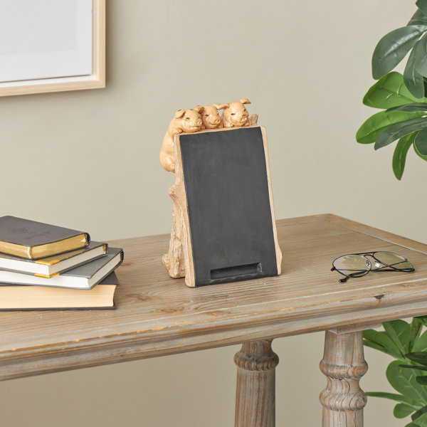 Cole & Grey Cole And Grey Polystone Chalkboard Pig Home Decorative Sign ...