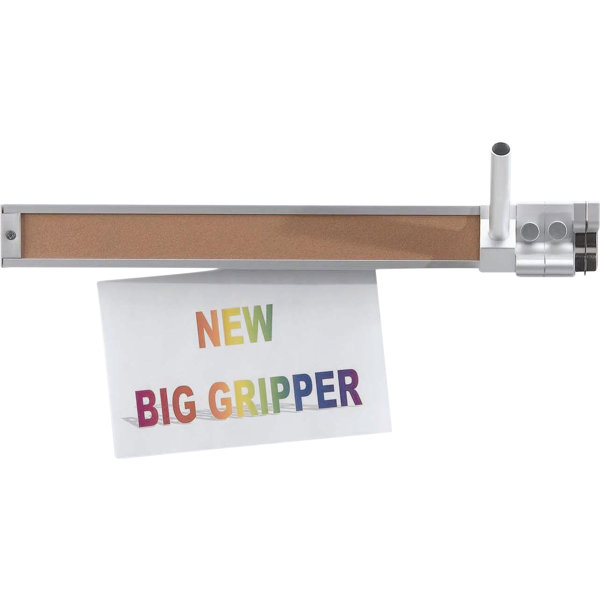 AARCO 2" Display Rail with Paper Gripper | Wayfair