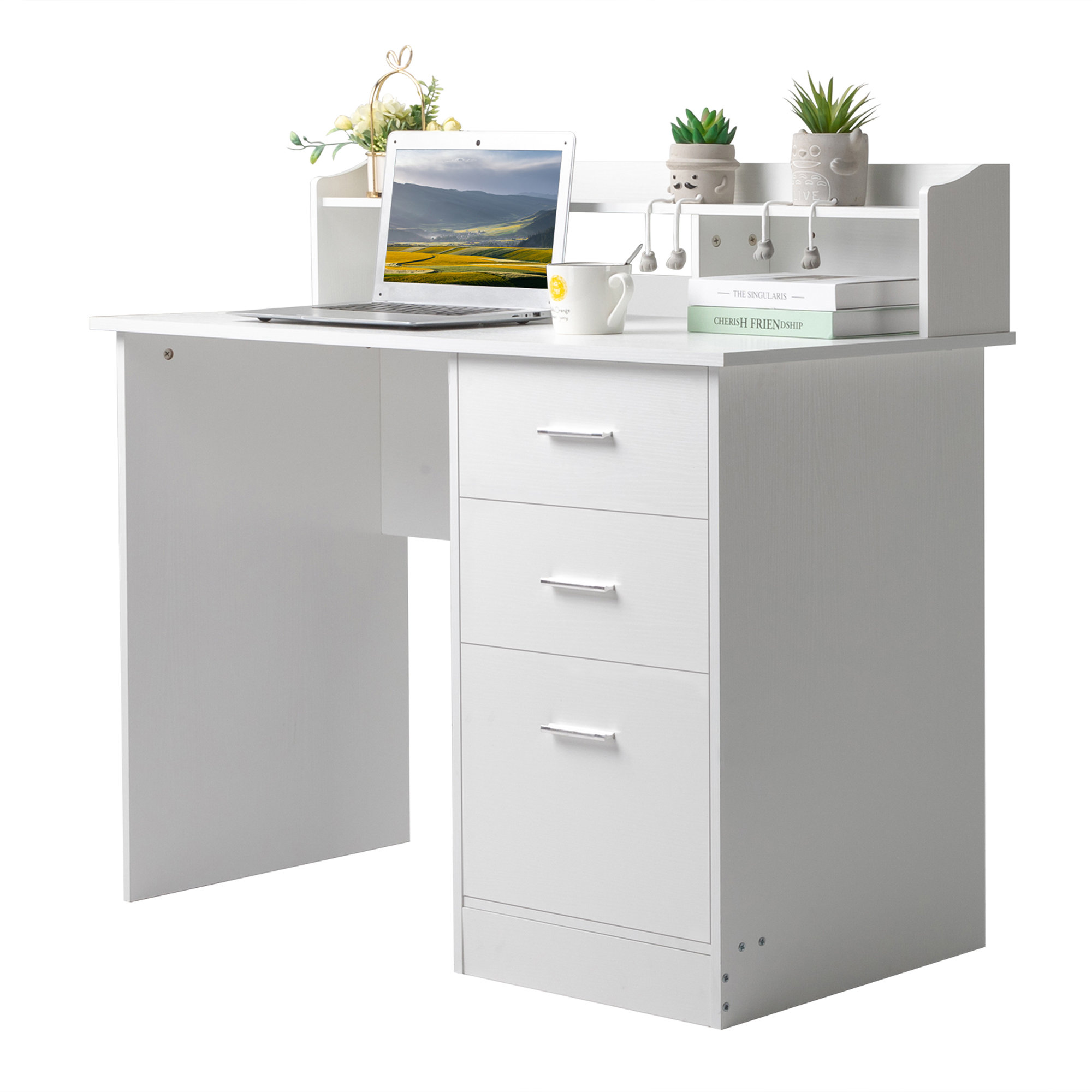 Latitude Run® Frosica 40.6'' W Rectangle Computer Desk | Wayfair