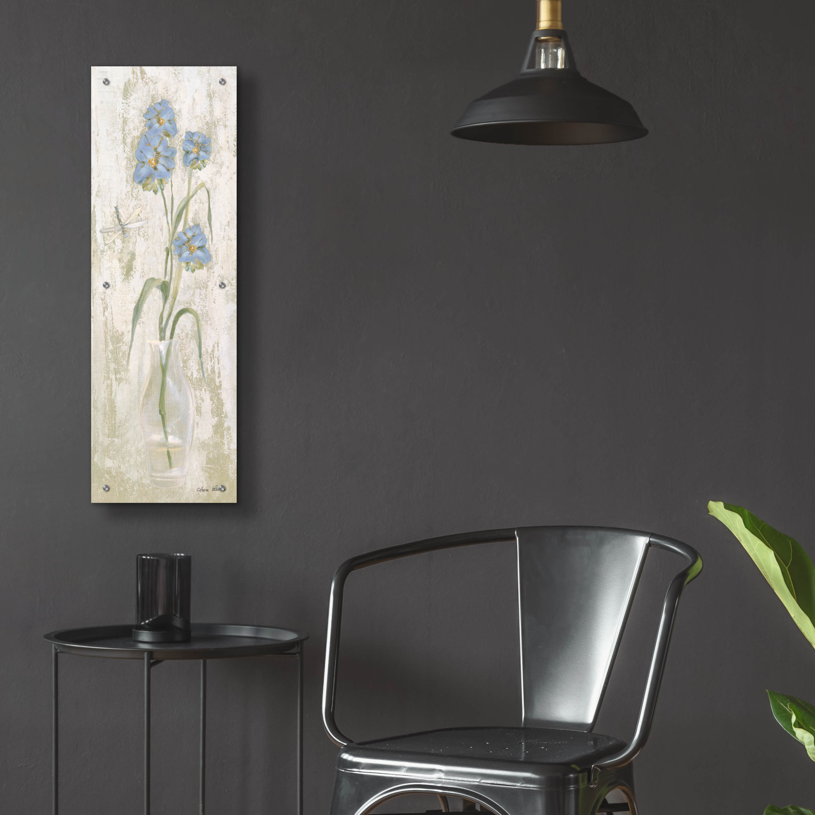 Winston Porter 'Blue Field Flowers' by Cheri Blum Acrylic Glass Wall ...