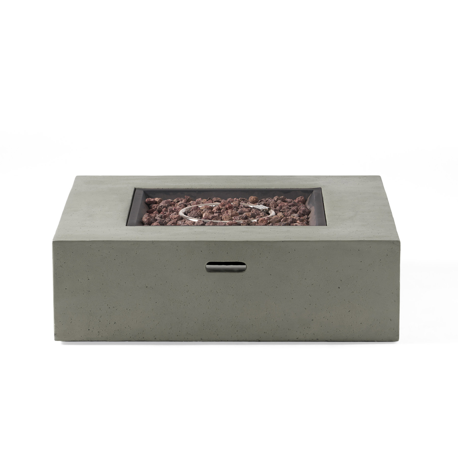Latitude Run® 50 000 BTU SQUARE MGO FIRE TABLE TANK OUTSIDE | Wayfair