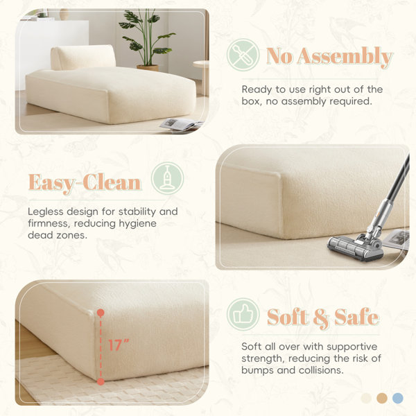 Wrought Studio [VIDEO+NEW]72"Oversized Modular Sofa,Fully Compressed ...