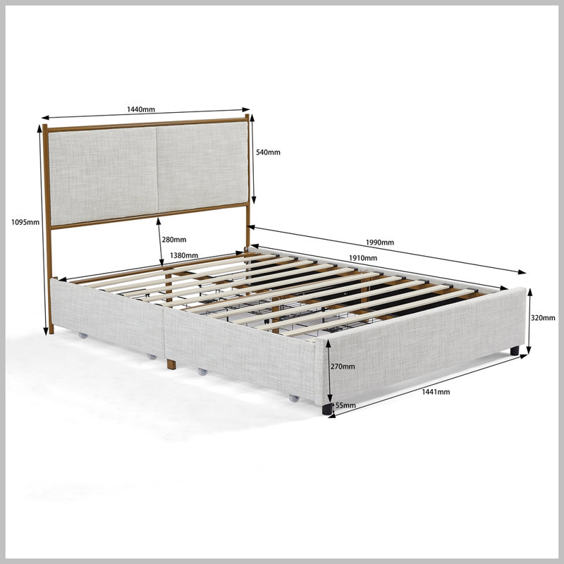 Latitude Run® Arjeta Upholstered Storage Bed | Wayfair