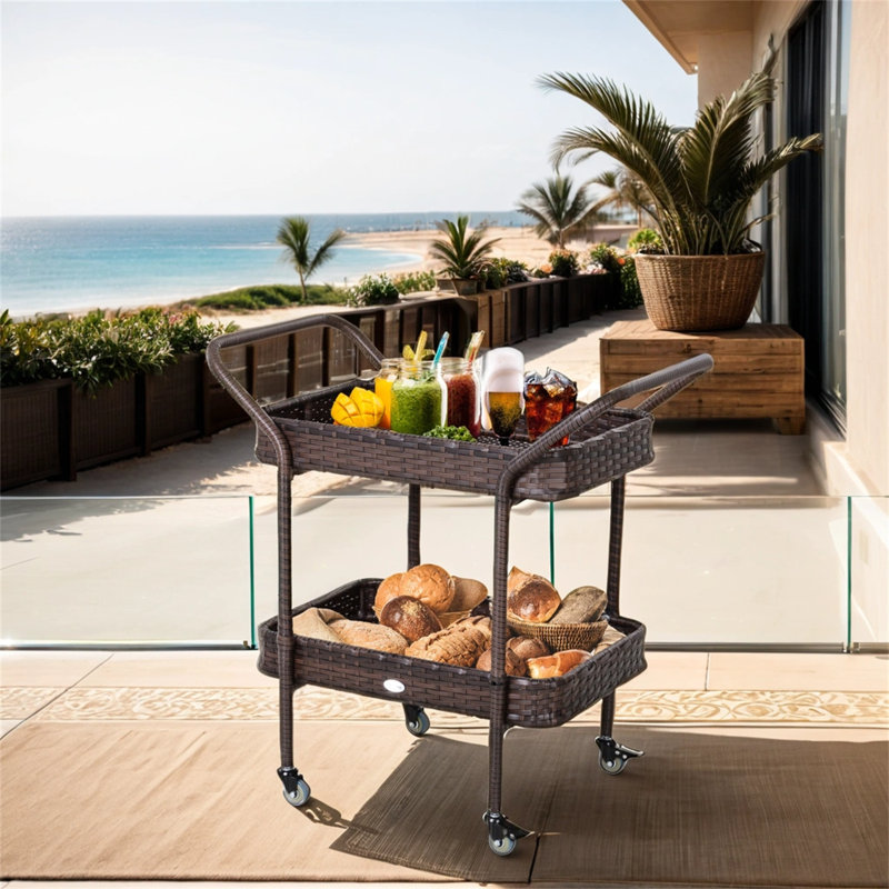 17 Stories Jermal Bar Cart | Wayfair