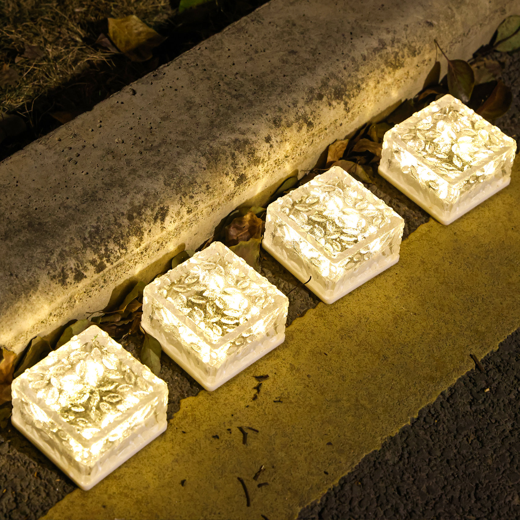 Greatsun Sunway Solar Brick Lights,Outdoor Solar Lights,Pavers Lights ...