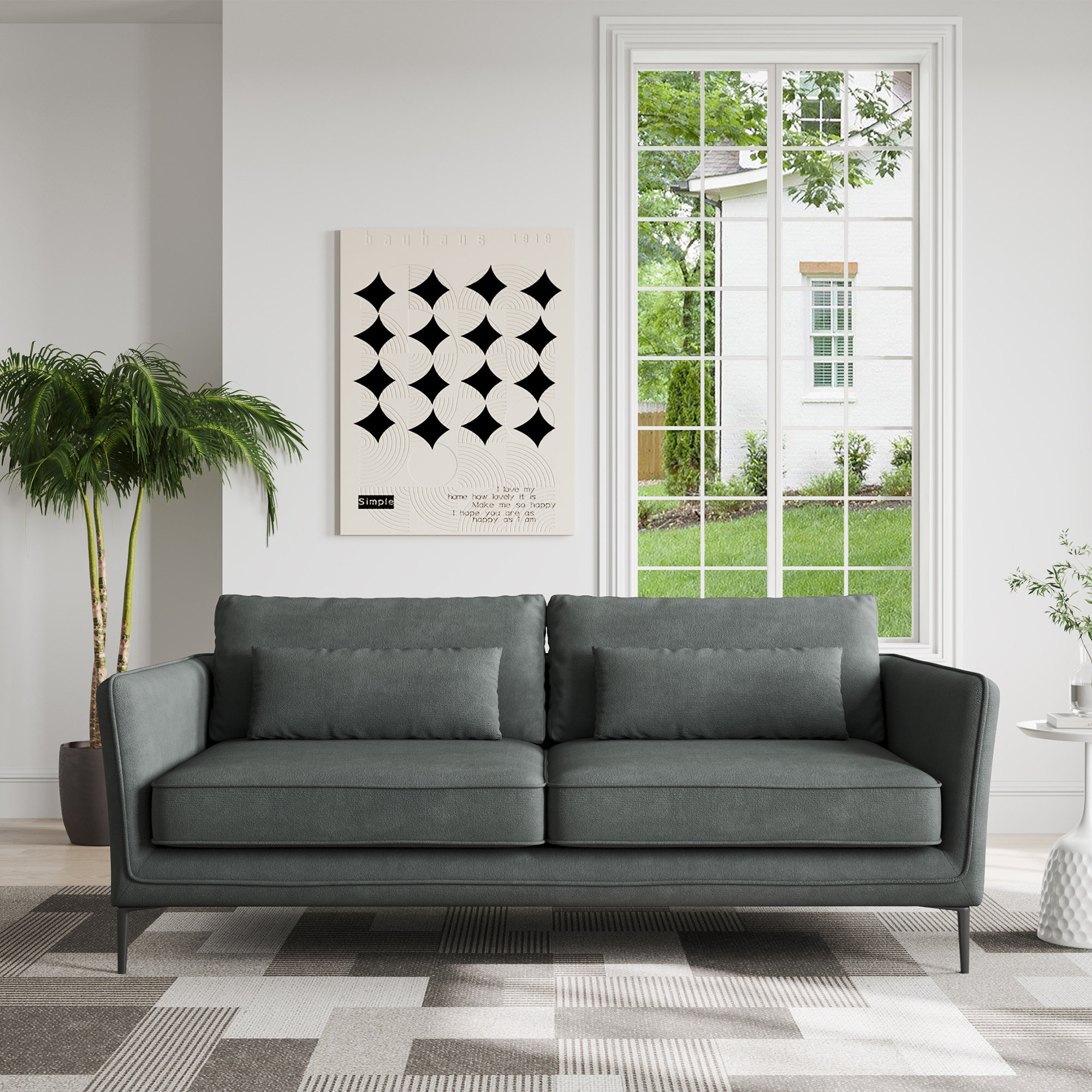 17 Stories 86.61'' Upholstered Sofa - Wayfair Canada